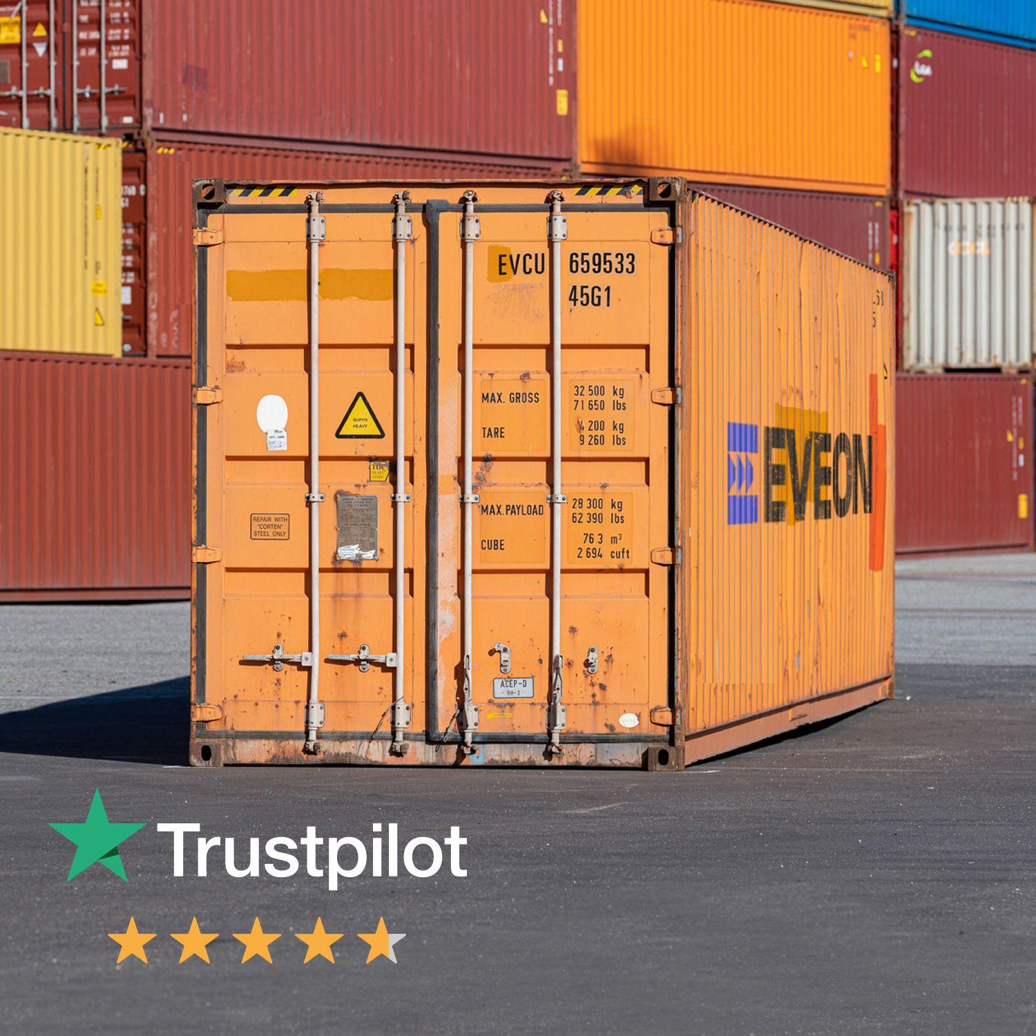 20ft Storage Container Rental | Eveon Containers